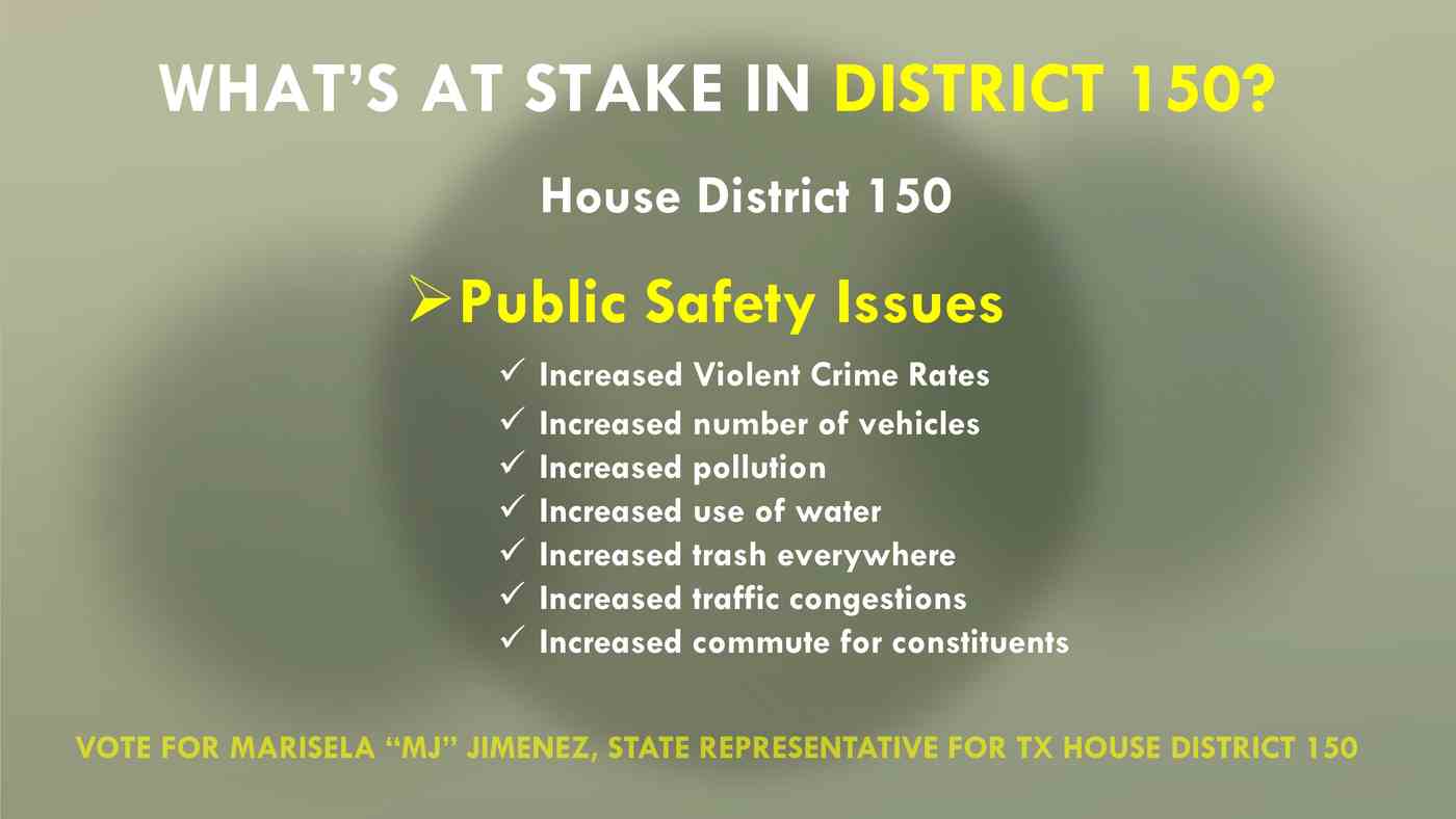Marisela “MJ” Jimenez for TX HD 150